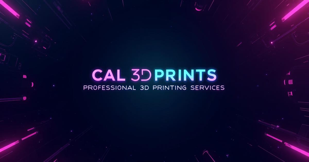Cal 3D Prints | Professional 3D Printing Services in California